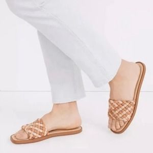 Madewell | Shoes | Madewell Suzi Slide Sandal Women 75 Brown Tan Puffy ...